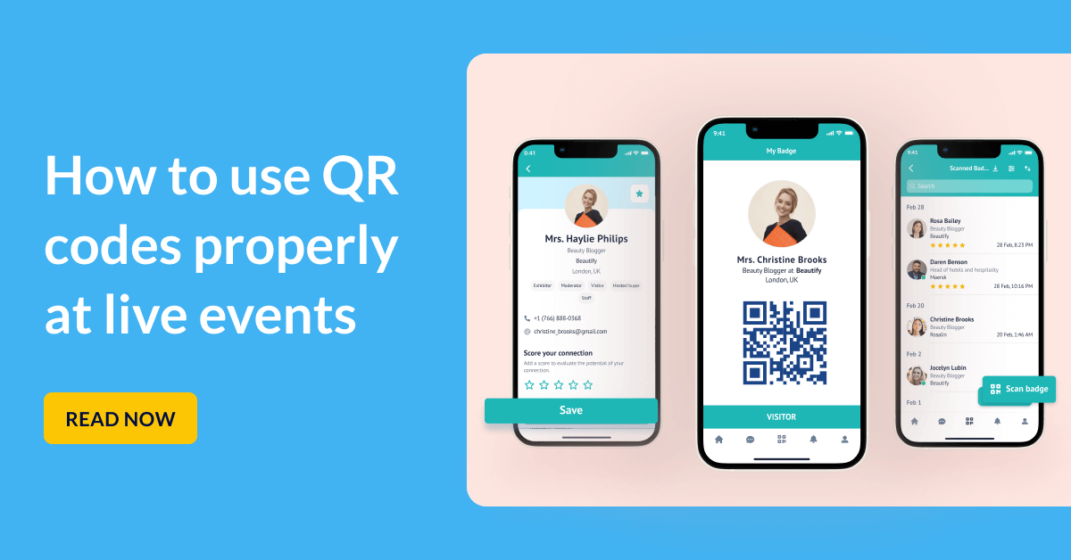 How to use QR codes properly at live events | ExpoPlatform